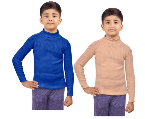 Buy IndiWeaves Boys Wool Warm High Neck Skivvy for Winter (Pack of 2 ...