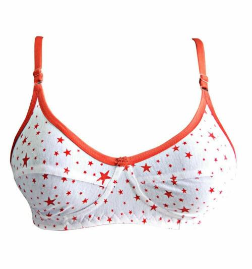 Buy U-LIGHT APPARELS Women Orange Cotton Bra (38) Online at Best Prices ...