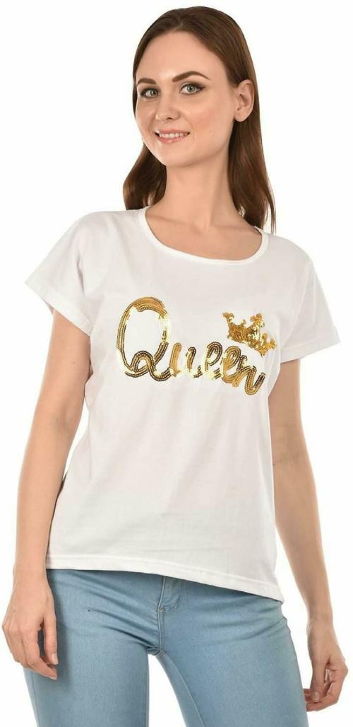 Buy stylemyth Women White Embellished Hosiery Top Online at Best Prices ...