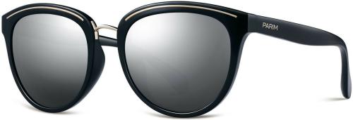Buy Parim Polarized UV Protection Mirrored Cat-Eye Full-Frame Silver ...