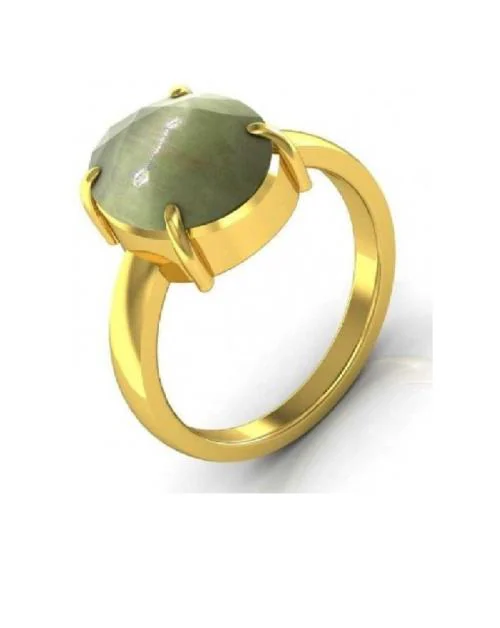 Buy Ceylonmine CERTIFIED GEMSTONE ring Cat's Eye Gold Ring Copper Ring ...