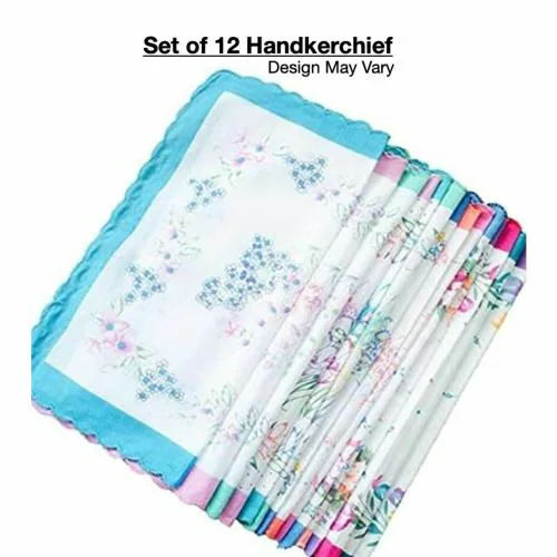 Buy BADLOOK LADIES & GIRLS COTTON HANKY WITH BEAUTIFULL FLOWER PRINT ...