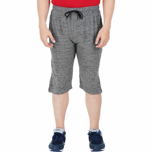 Buy Guide Men Grey Printed Pure Cotton Three Fourths Shorts (XXL ...