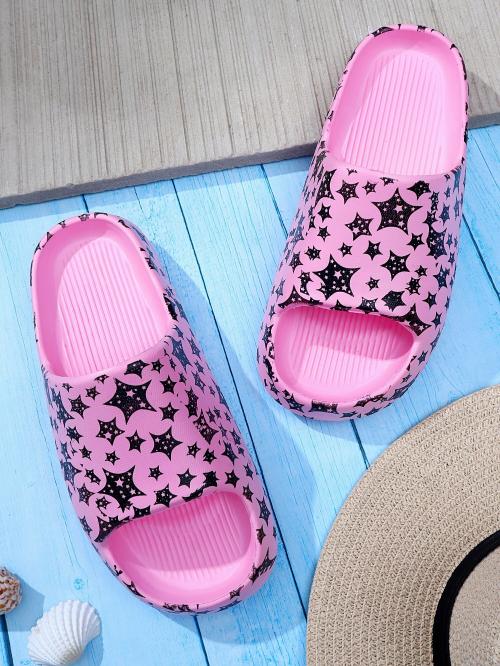 Buy Pampy Angel Zig Zag Full-Stars Slipper Slides Flip Flops for Women ...