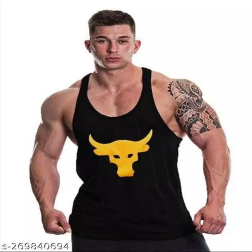 Buy Jading Stylus Men Sleeveless Vest Black Pack of 1 | Vest for Men ...
