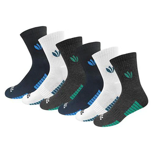 Buy Fresh Feet Men Cotton 6 Ankle Length Socks Online at Best Prices in ...