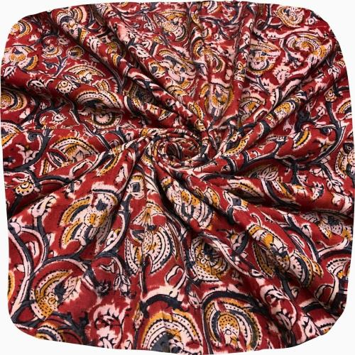 Buy Palash Women's Unstitched kalamkari Cotton Dress Material Chudithar ...