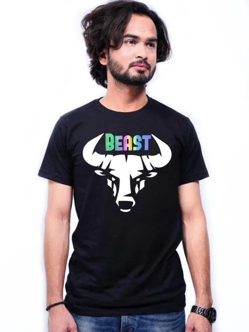 Buy F-klan Beast Bull Glow In Dark T-shirt XL Online at Best Prices in ...