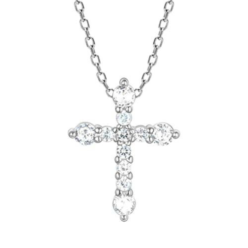 Buy Giva Sterling Silver Holy Cross Pendant With Link Chain For Women ...
