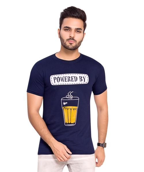 Buy Pepp N Hagg Men Tea Photo Printed 100 Percent Cotton Round Neck ...