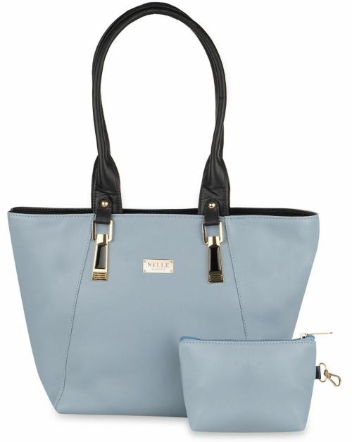 Buy Anna Claire Light Blue PU Shoulder Bag 4 L - Regular Size Online at ...