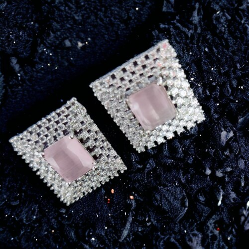 Buy Opal Touch Blushing Pink Blush Studs Online at Best Prices in India - JioMart.