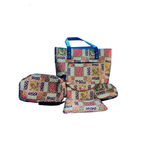 Buy Stitched Symphony Stylish Aesthetic Design Bag Combo 5 piece Set of ...