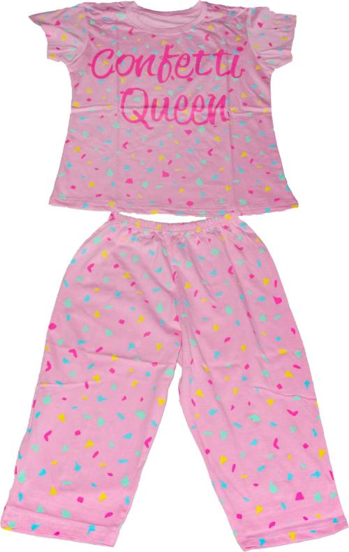 Buy rayie collection Girls Pink Printed Cotton Blend Nightsuit (14-15 Y ...