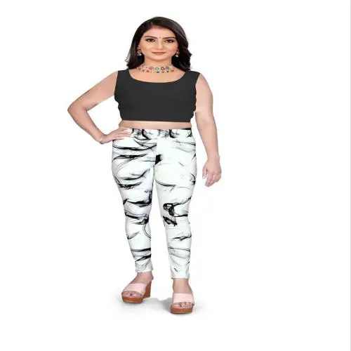 Buy Vrushi's Fashion Presents New Womens Design Leggings (White) Size ...