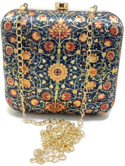 Buy Swisni Multicolor Satin Clutch Online at Best Prices in India ...