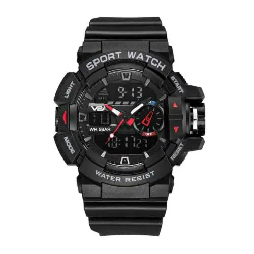 Buy V2A Analog Digital 5ATM Waterproof Sports Watch for Men with ...
