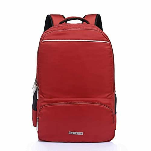 Buy Caprese Red Faux Leather Backpack Online at Best Prices in India ...