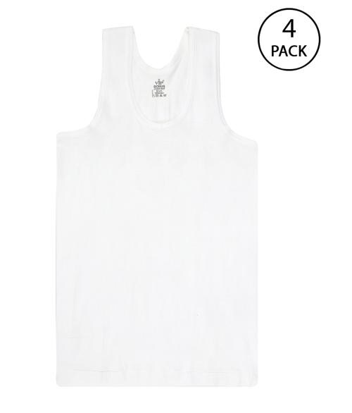 Buy VIP Bonus Junior Kids Boys 100% Cotton Rich Round Neck White Vest ...