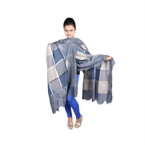 Buy Igm Women Wool, Silk Four Side Lace Stole Online at Best Prices in ...