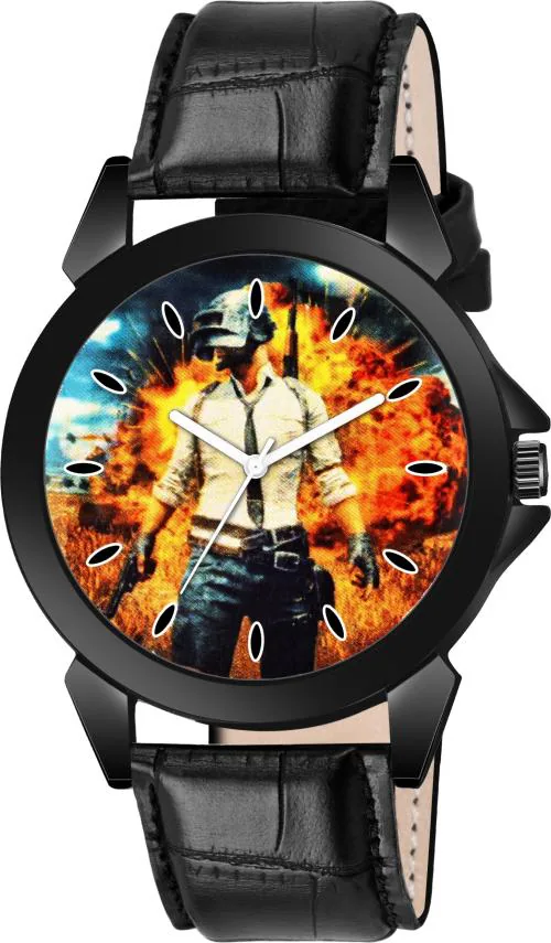 Buy HMTO PUBG Analog Green Dial And Strap Watch For Men And Women ...