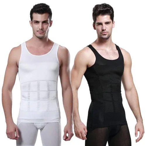 Buy ZURU BUNCH Men's Slimming Body Shaper Vest Shirt Abs Abdomen Slim ...