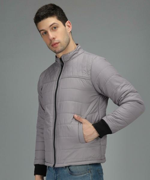 Buy Christy World Men Light Grey Quilted Jacket Online at Best Prices ...