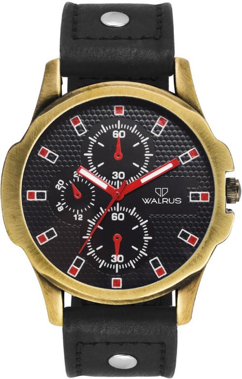 Buy Walrus Analog Black Dial Black Strap Watch For Men Online at Best ...