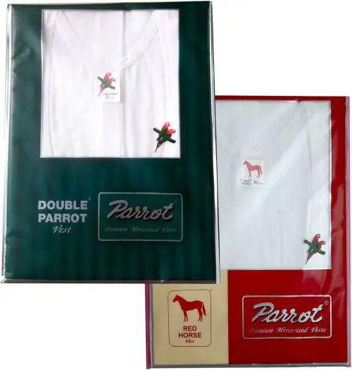 Buy DOUBLE PARROT Men Solid Pack of 2 Vest (M) Online at Best Prices in India - JioMart.