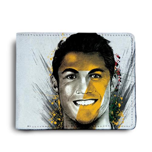 Buy Shopmantra White Pu Leather Cristiano Ronaldo Printed Wallet ...