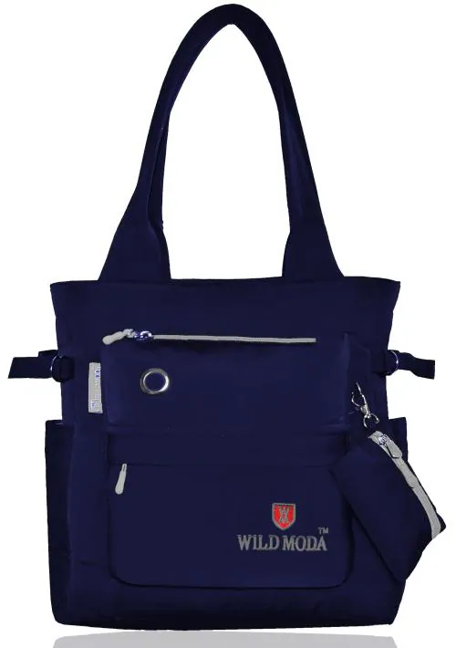 Buy WILD MODA College and Office Tote Bag for Girls and Women (Blue ...