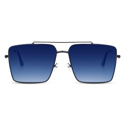 Buy REYDA Rectangular Aviator Sunglasses Premium Glass Lens Flat Metal ...