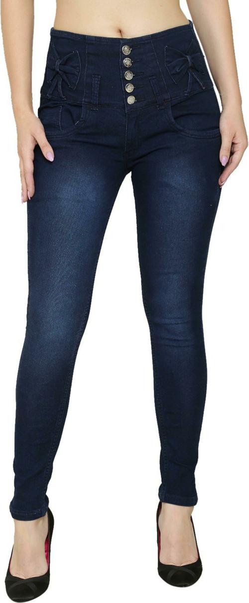 Buy Nifty Women Blue Solid Denim Jeans Online at Best Prices in India - JioMart.