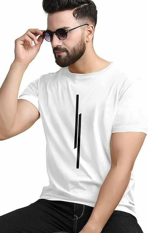 Buy Baguchi Solid Men Round Neck White T-Shirt Online at Best Prices in India - JioMart.