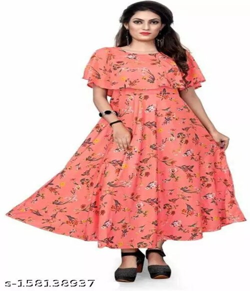 Buy PRIJHON Stylish Trendy Fashionable Attire Frocks | College Party ...