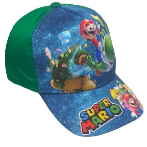 Buy Classic Caps - Unisex Mario Bros Baseball Caps For Kids - Green ...
