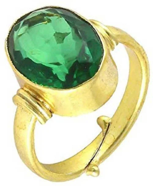 Buy Chopra Gems & Jewellery Gold Plated Brass Emerald Panna Panchdhatu ...