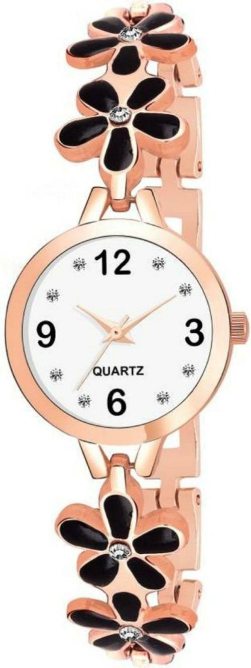 Buy Miss Perfect Analog White Dial Black Strap Wrist Watch for Women ...