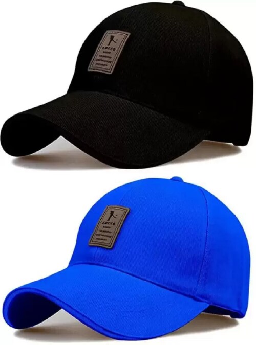 Buy BIZOLO Baseball Black & Blue Cap For Men And Women Online at Best ...