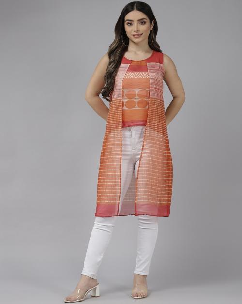 Buy Aarika Womens Orange Color Shrug Online at Best Prices in India ...