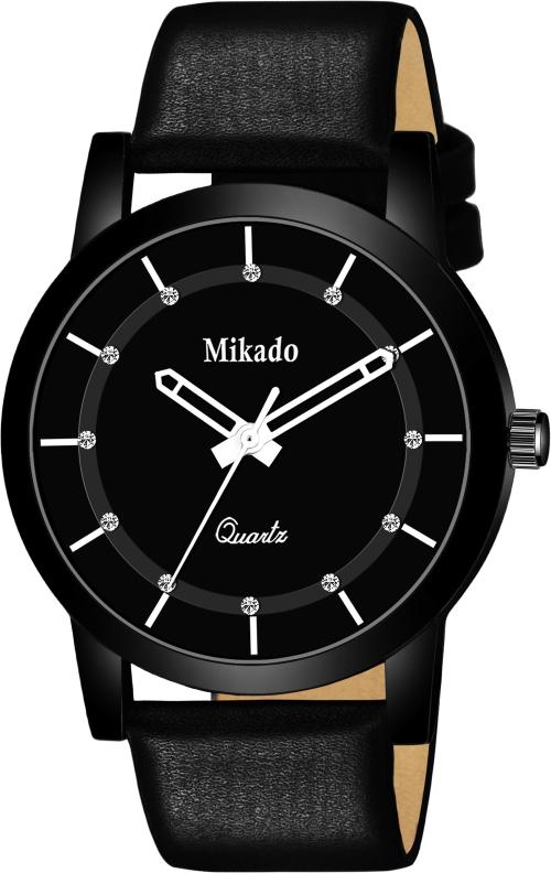 Mikado Analog Black Watch For Men - JioMart