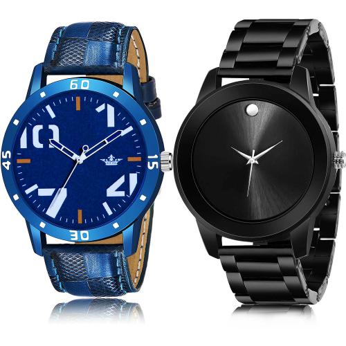 Buy NEUTRON Contemporary Rich Casual And Chain Watch Blue And Black Colour Analog Genuine ...