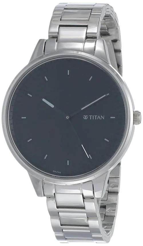 Buy Titan Analog Dial Black Band Silver Neo Watch-2648Sm02 For Womens ...