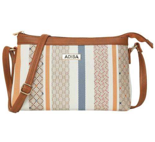 Buy Adisa Tan-1 Pu / Faux Leather For Women Sling Bag SL5120-TAN Online ...