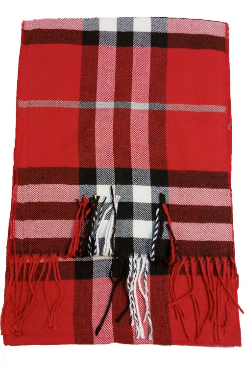 Buy V Vrinde Men Red Checkered Pure Wool Muffler Online at Best Prices ...