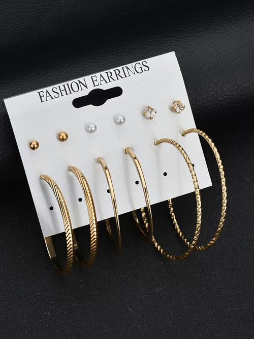 Buy Scintillare by Sukkhi Marvelous Gold Plated Hoop & Stud Earring ...