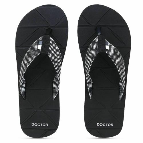 Buy Doctor Super Soft Ortho Black Slippers for Men (Pack of 1) Online ...