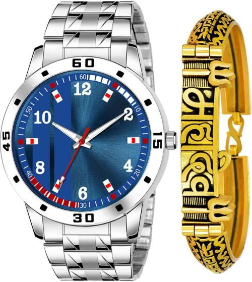 Buy Crab Analog Multicolor Dial Silver Strap Watch With Bracelet For ...