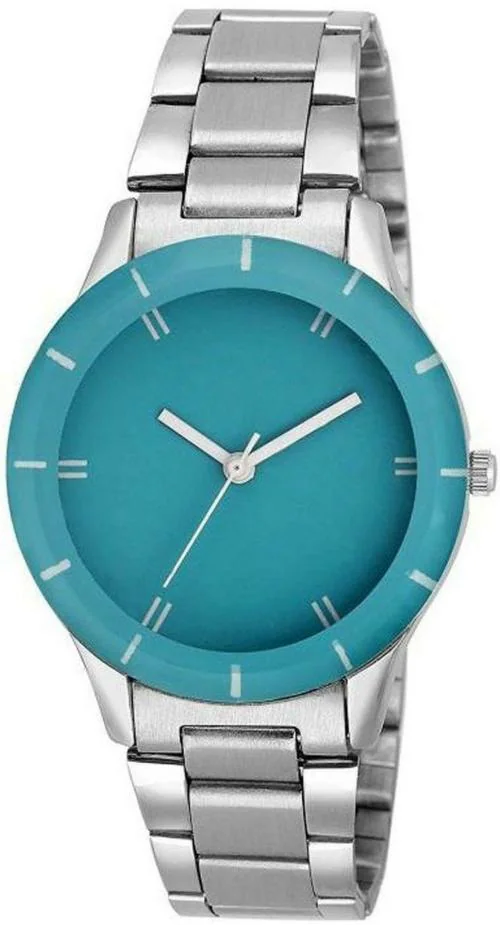 Buy TRUE COLORS Analog Blue Dial Silver Strap Watch for Women Online at ...