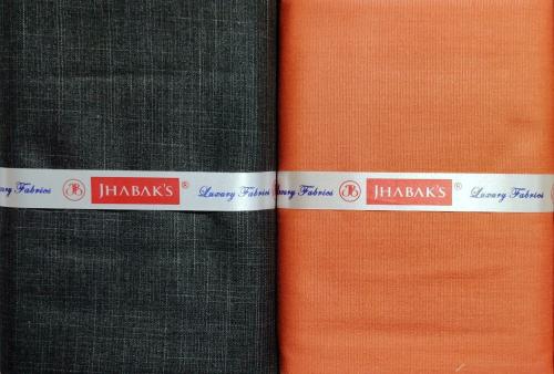 Buy JHABAK'S Multicolor Men Solid Cotton Blend Shirt & Trouser Fabric Online at Best Prices in ...